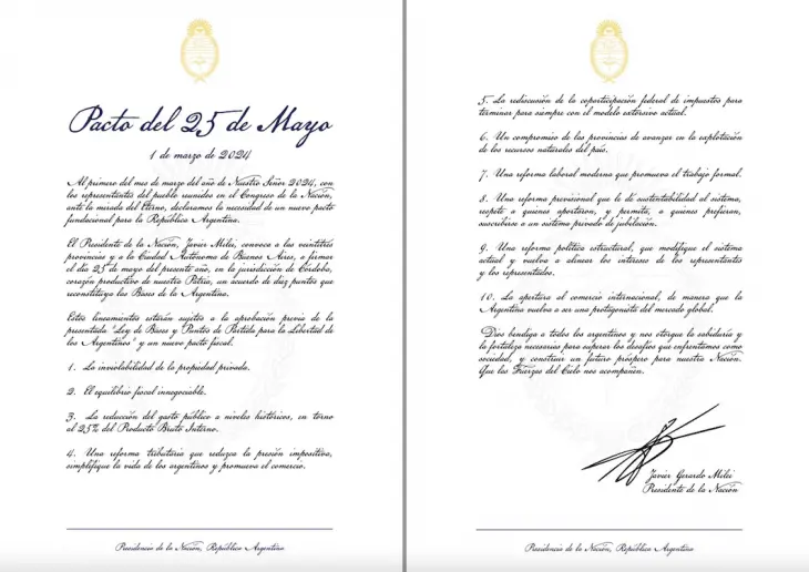 Pacto De Mayo Una Proclama Fundacional Con Olor A Dependencia